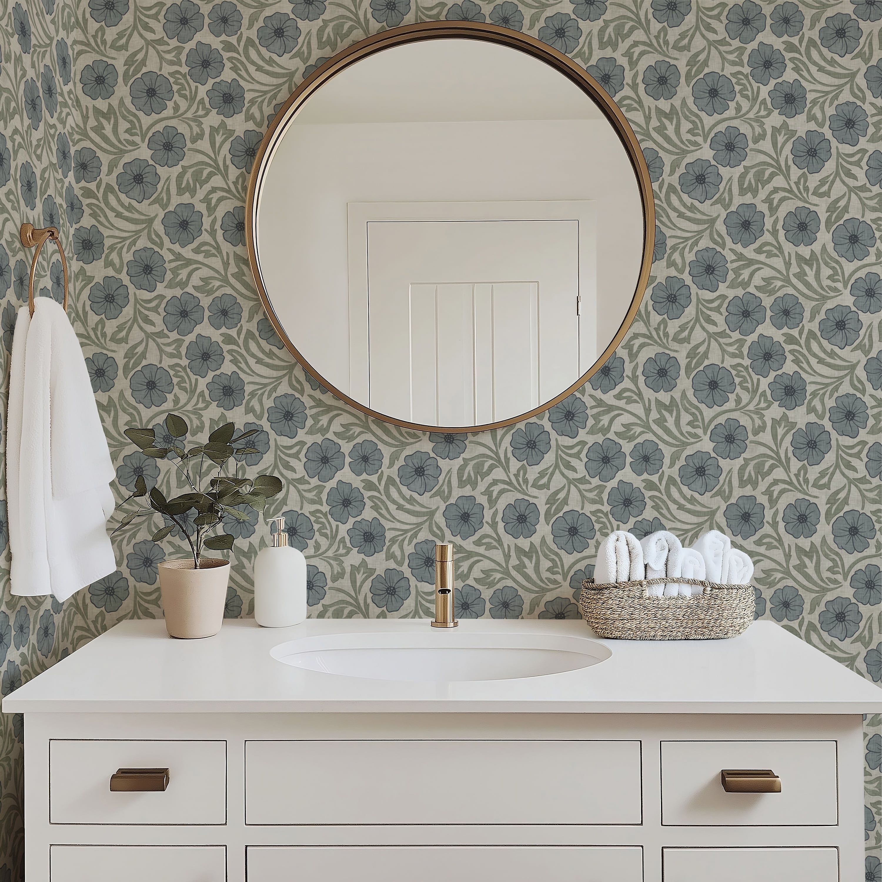 Bathroom Wallpaper Peel and Stick Waterproof Options EazzyWalls