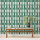 Modern Green Checkered Wallpaper - Peel & Stick and Traditional ...