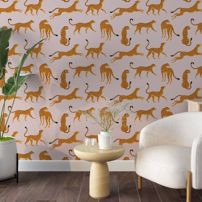 Cheetah Print Wallpaper | Leopard, Zebra & Animal Print Designs