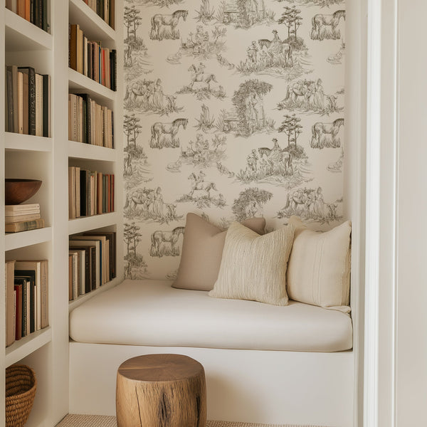 Toile de Jouy Wallpaper: French Country & Modern Styles | EazzyWalls