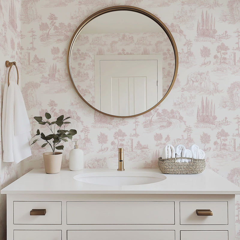 Toile de Jouy Wallpaper: French Country & Modern Styles | EazzyWalls