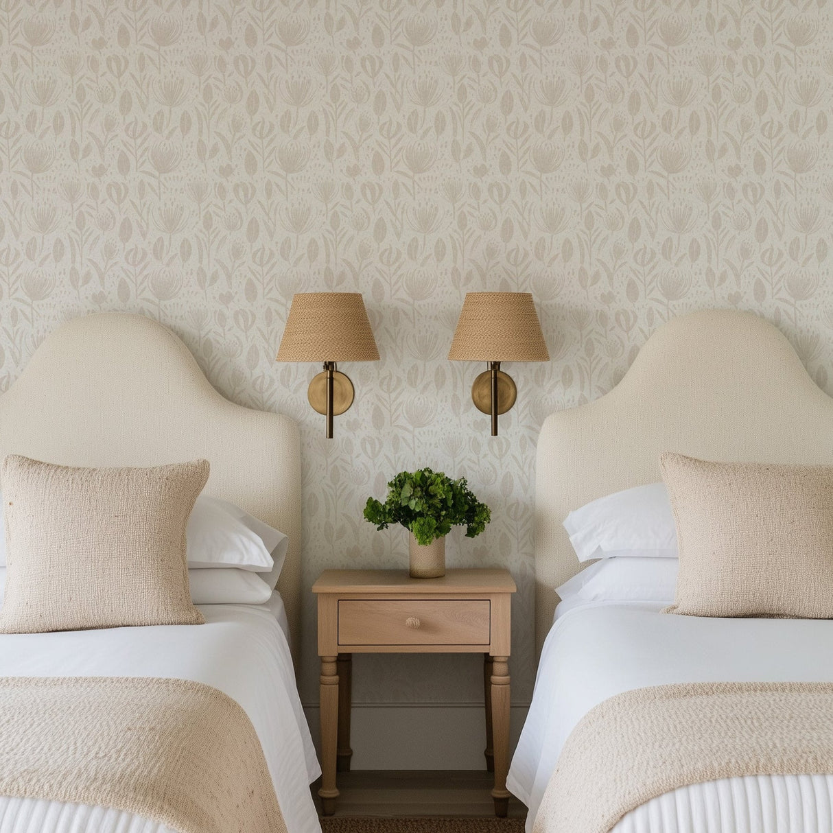 subtle floral pattern wallpaper